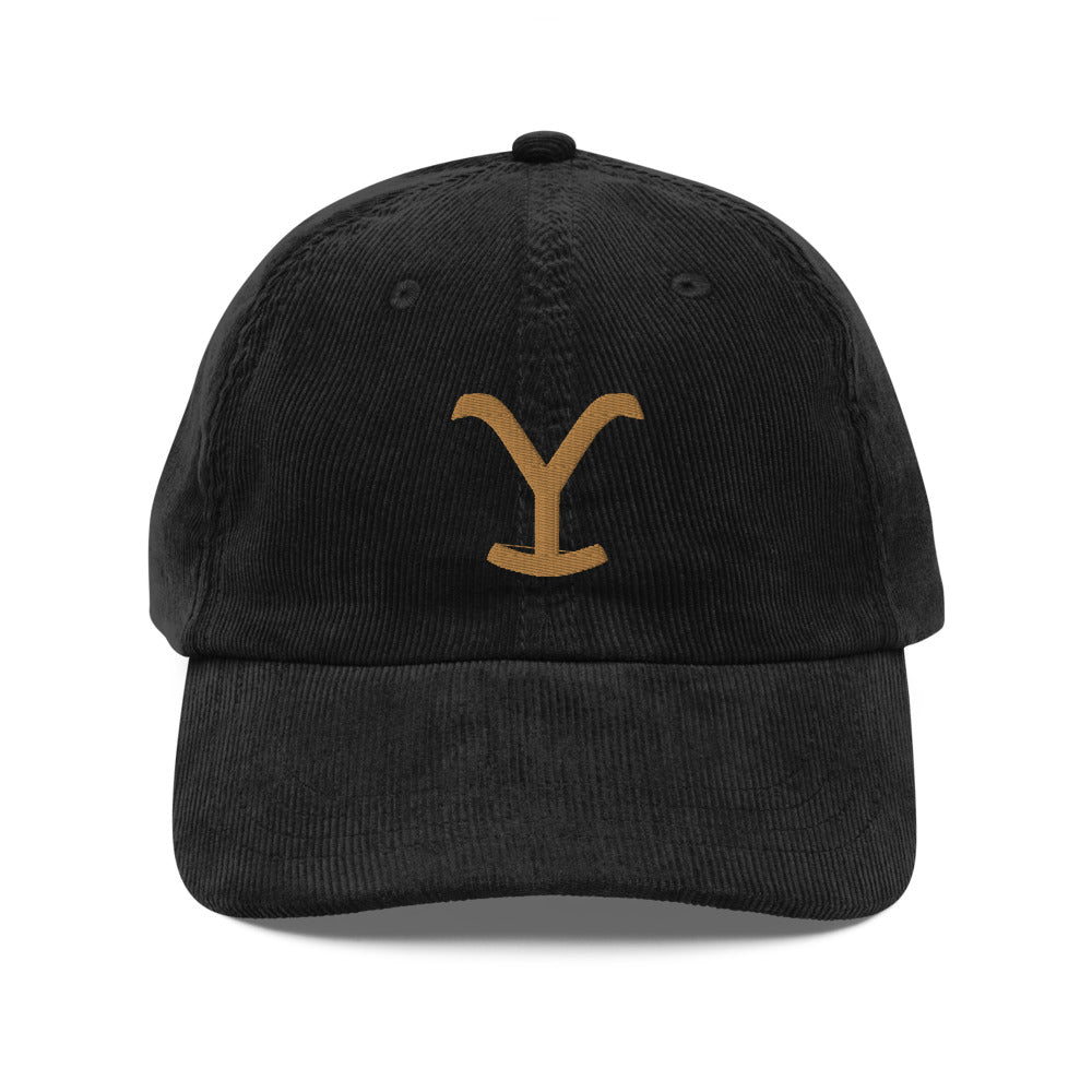 Yellowstone Logo Embroidered Corduroy Hat