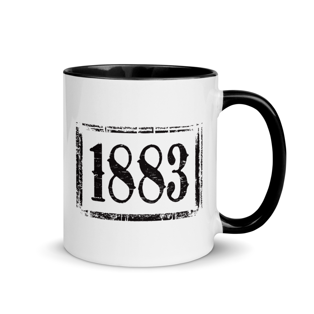 Yellowstone 1883 Logo Black Two-Tone Mug
