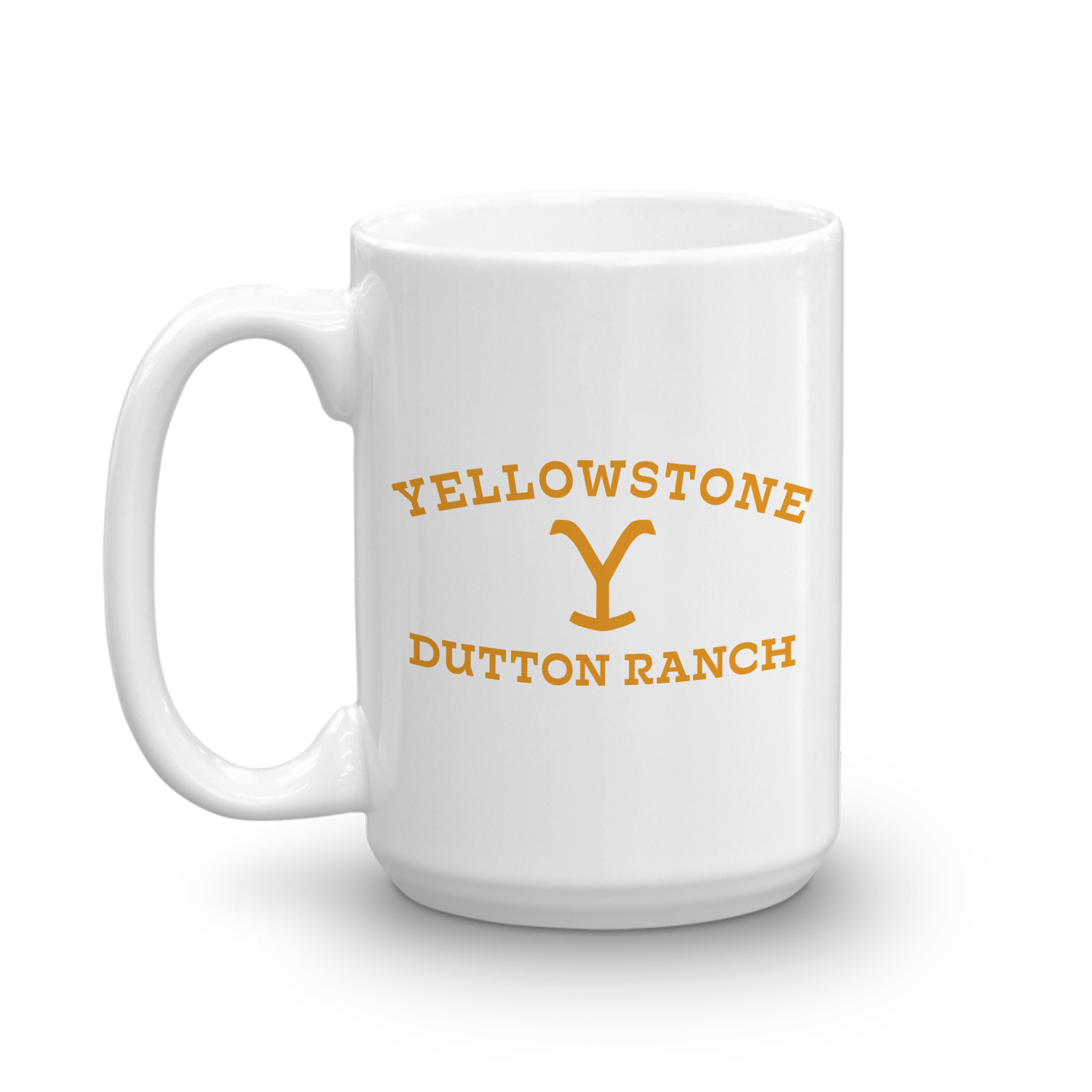 Yellowstone Dutton Ranch Logo White Mug