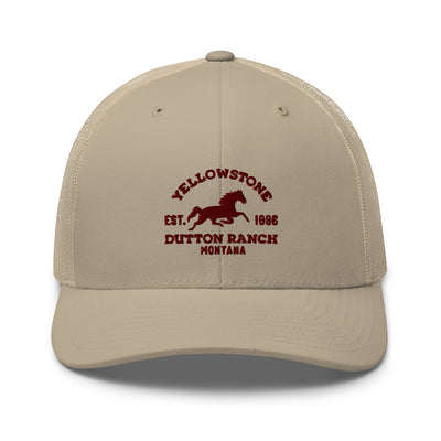 Yellowstone Dutton Ranch Montana Retro Trucker Hat | Yellowstone Shop