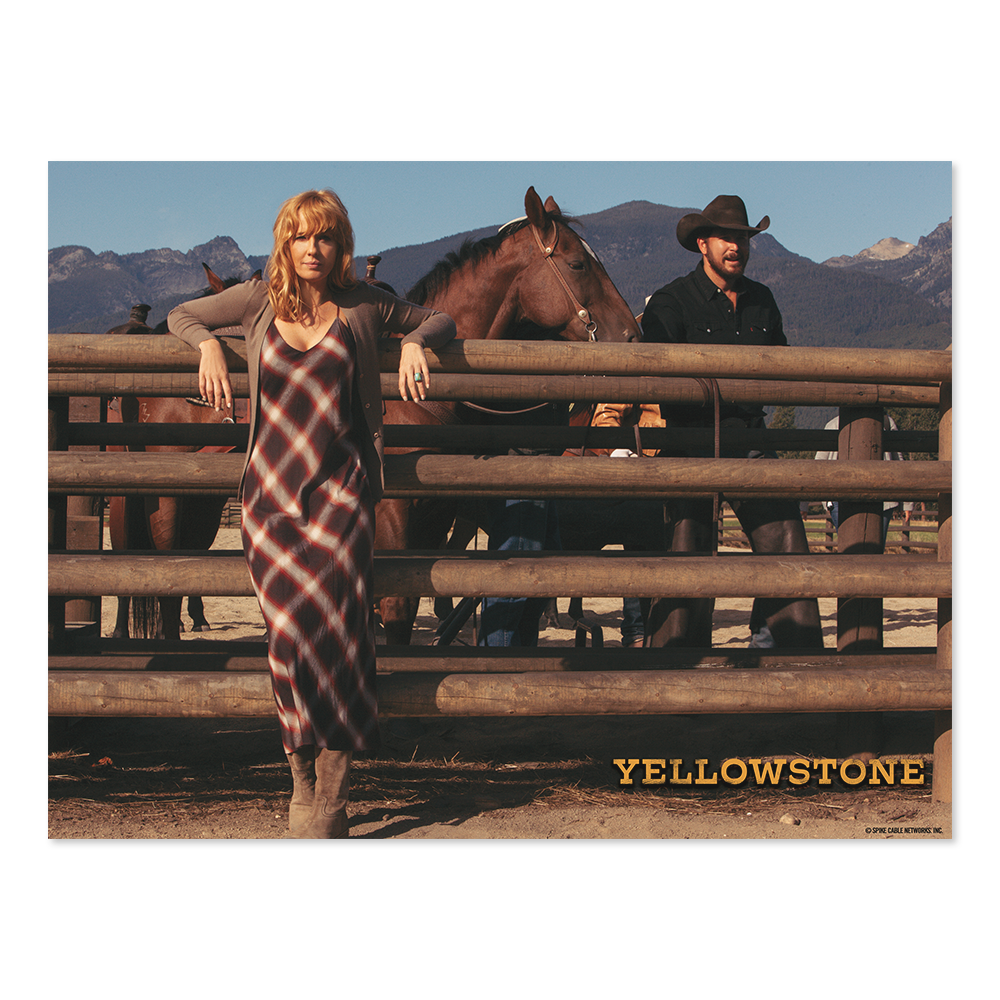 Yellowstone Rip Wheeler and Beth Dutton Satin Poster | Yellowstone Shop