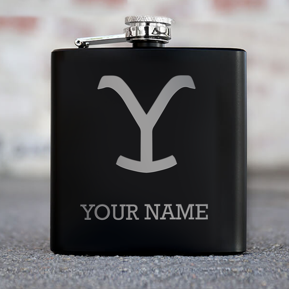 Custom Laser Engraved Flask