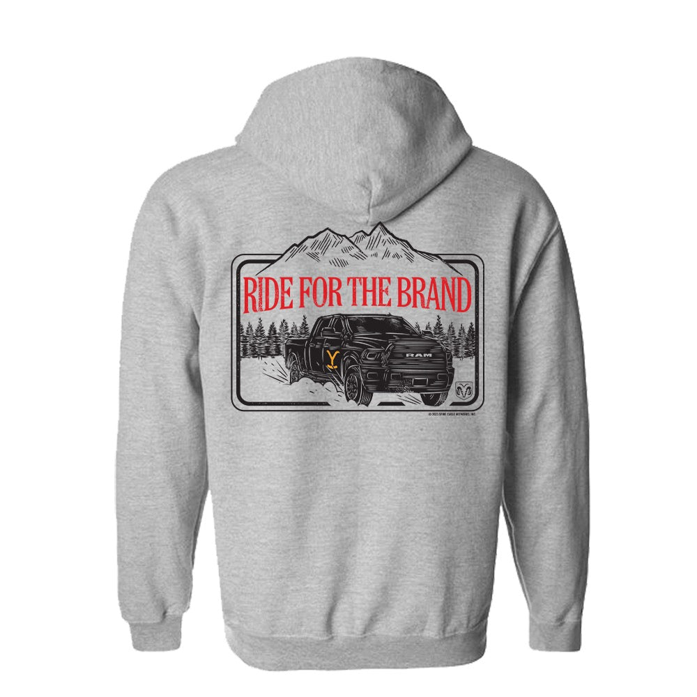 Yellowstone x Ram Ride For The Brand Zip-Up Hoodie | Yellowstone Shop